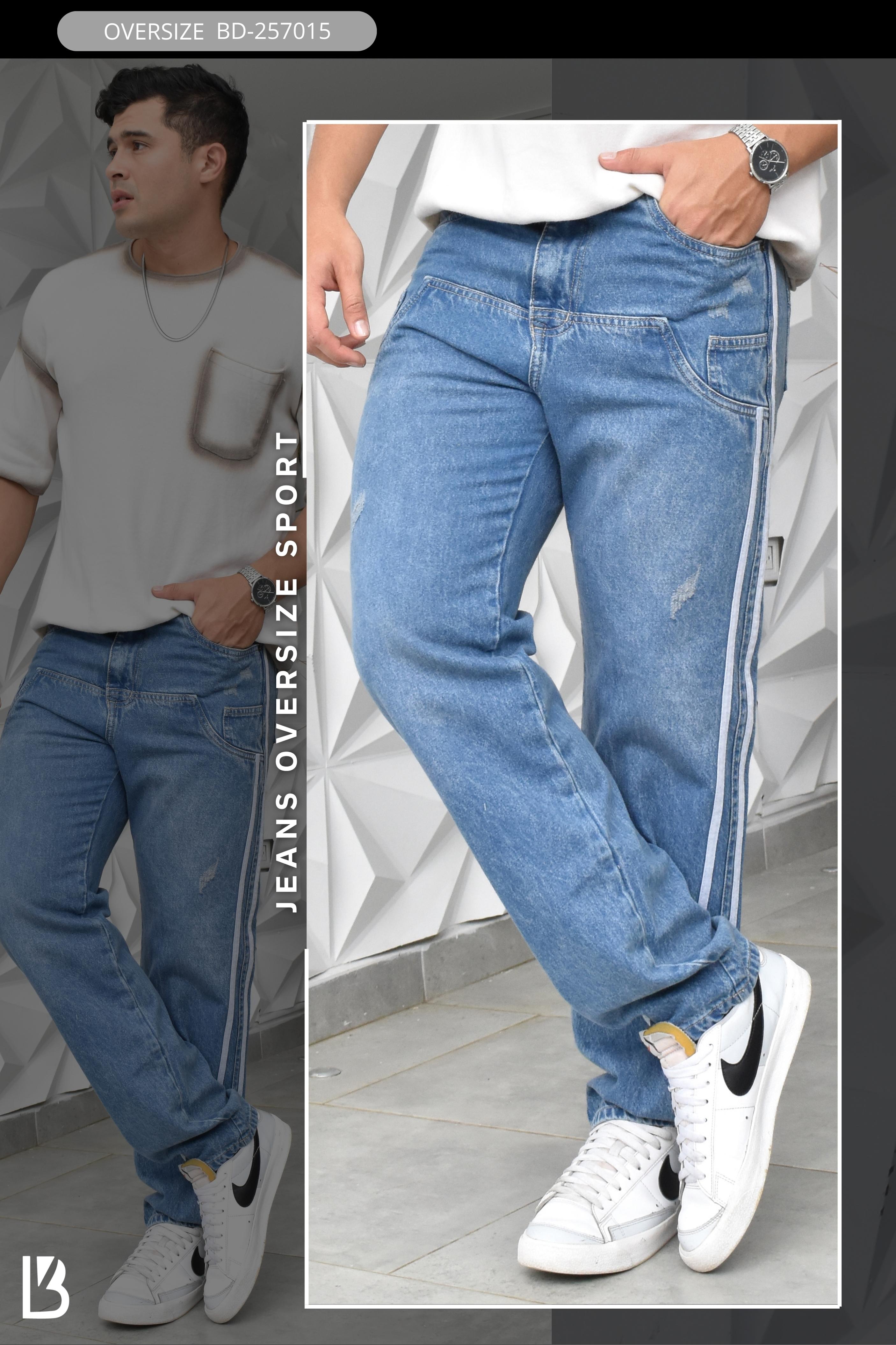 JEANS OVERSIZE SPORT BURDAN MEN REF: BD-257015 – BURDAN MEN - TIENDA Online